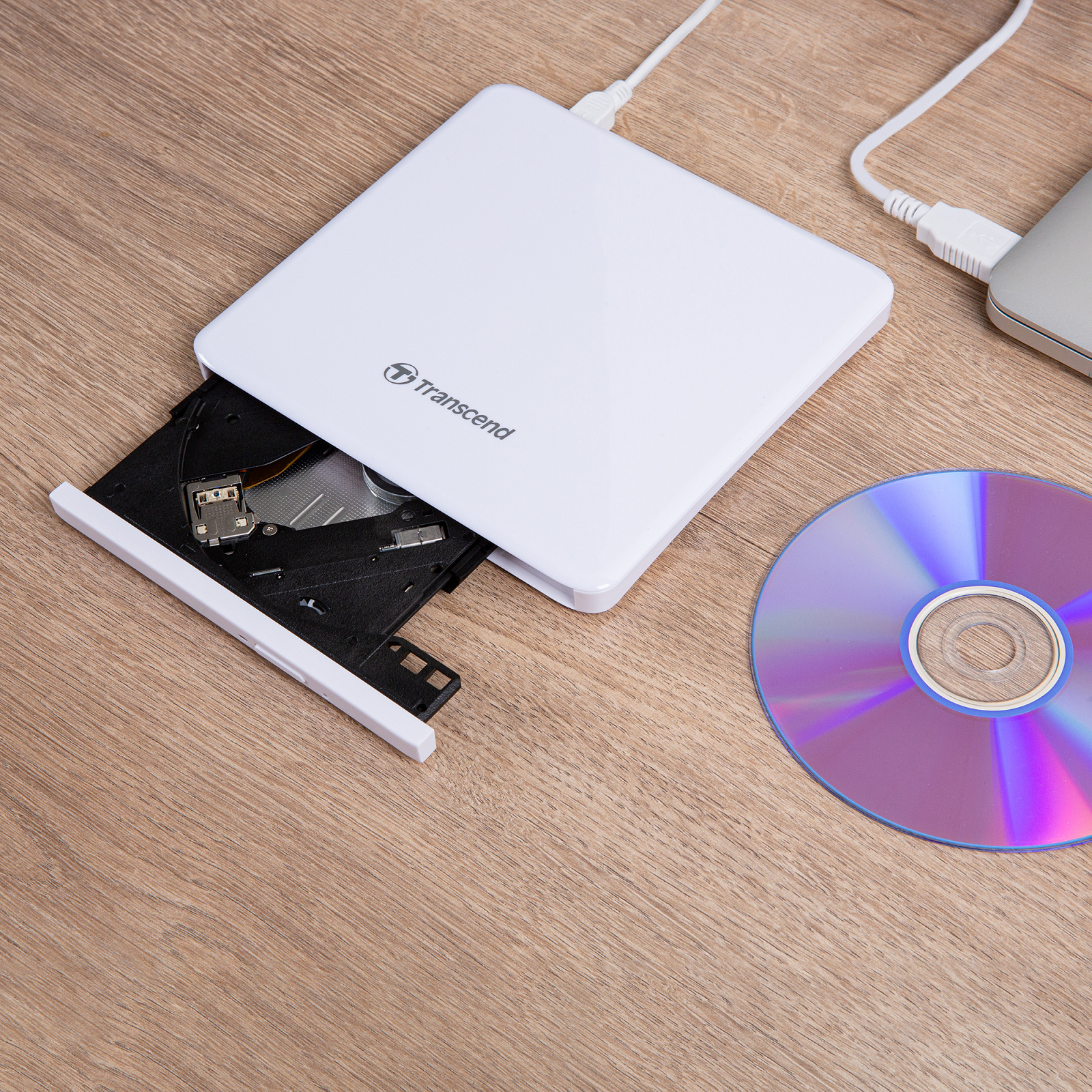 Buy the Transcend External Slim 8x Portable DVD Writer - White ...