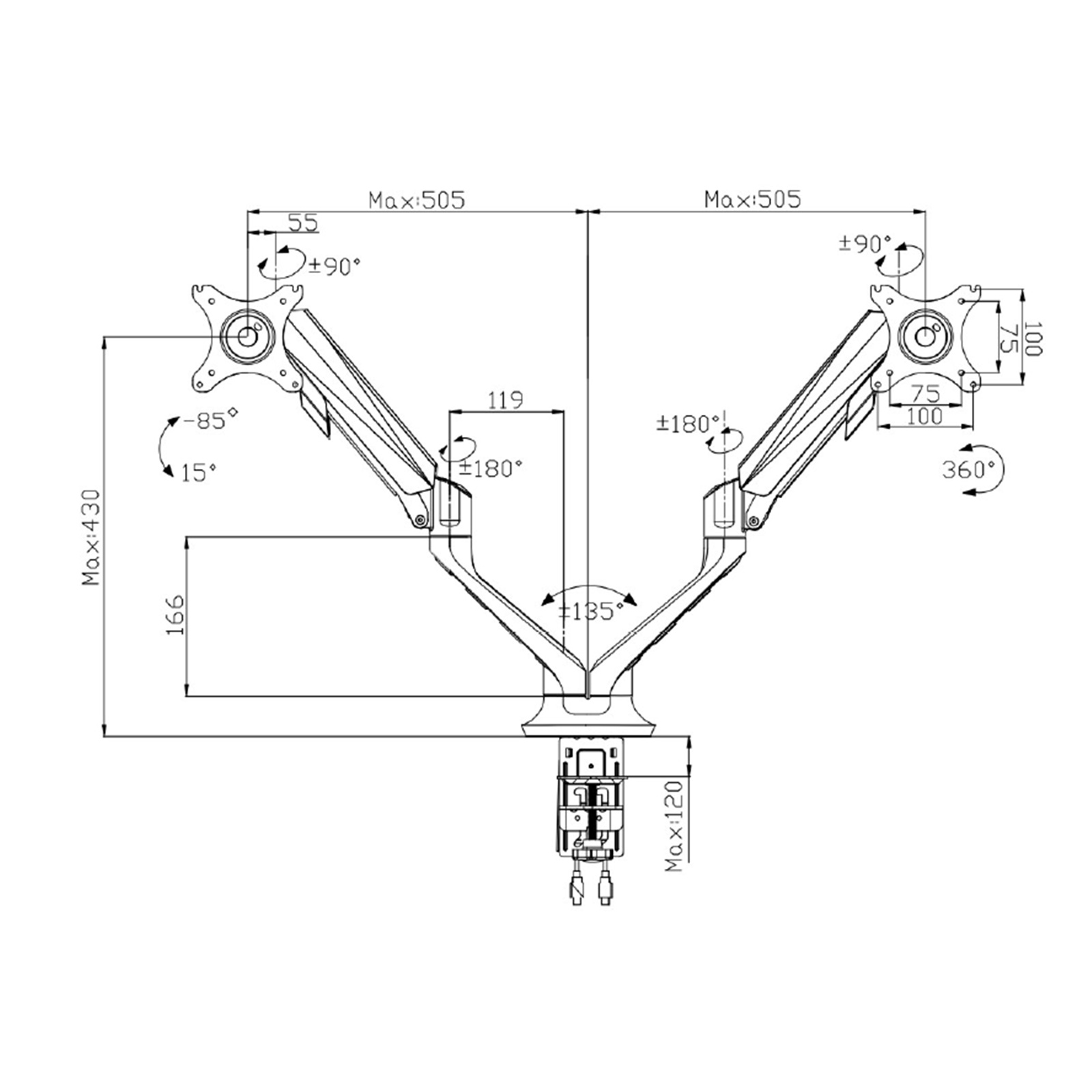 Turntable Arm Drawing
